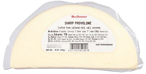 BelGioioso Sharp Provolone Cheese 8 oz Wedge – Rosa Food Products