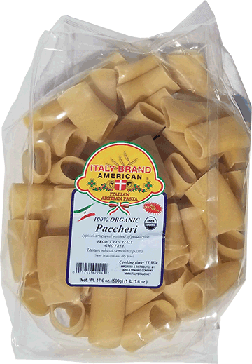 Italy Brand 17.6 oz. Organic Paccheri – Rosa Food Products