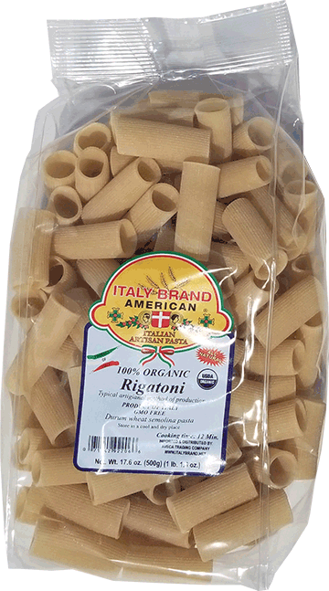 Italy Brand 17.6 oz. Organic Rigatoni – Rosa Food Products