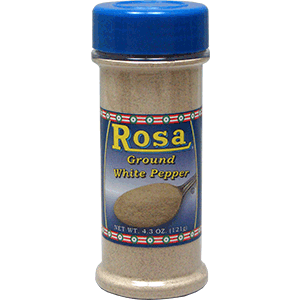 Rosa 4.3 oz. Ground White Pepper – Rosa Food Products